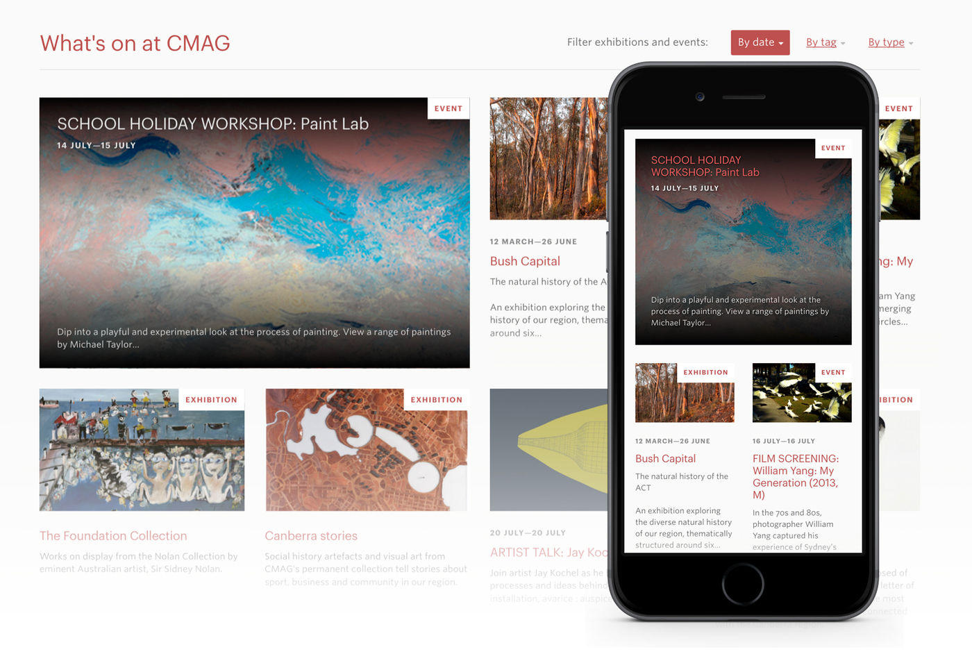 Work / CMAG and Historic Places websites — Icelab, an Australian design ...